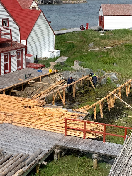 Fish Flake Restoration in Battle Harbour | International Grenfell ...